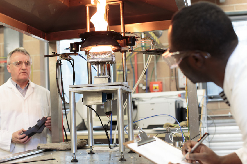 UK Space Facilities Cone calorimeter