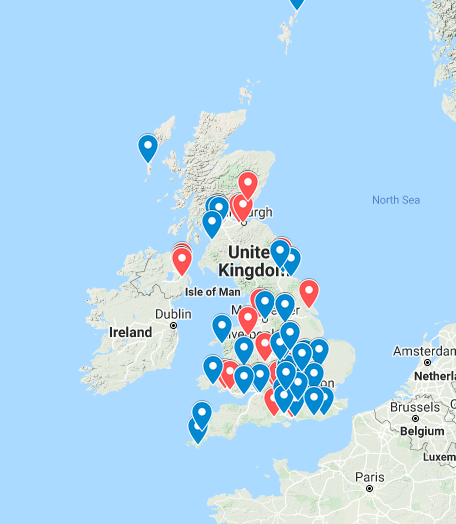 UK Space Facilities Facility Locations